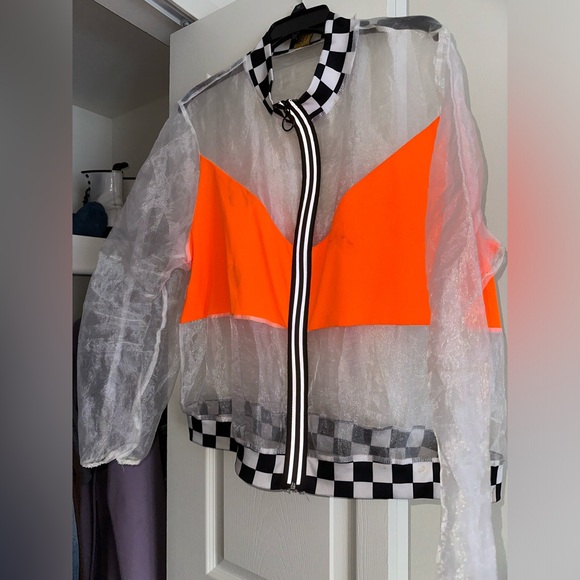 Jackets & Coats | Vintage 9sneon Checker Sheer Jacket | Poshmark